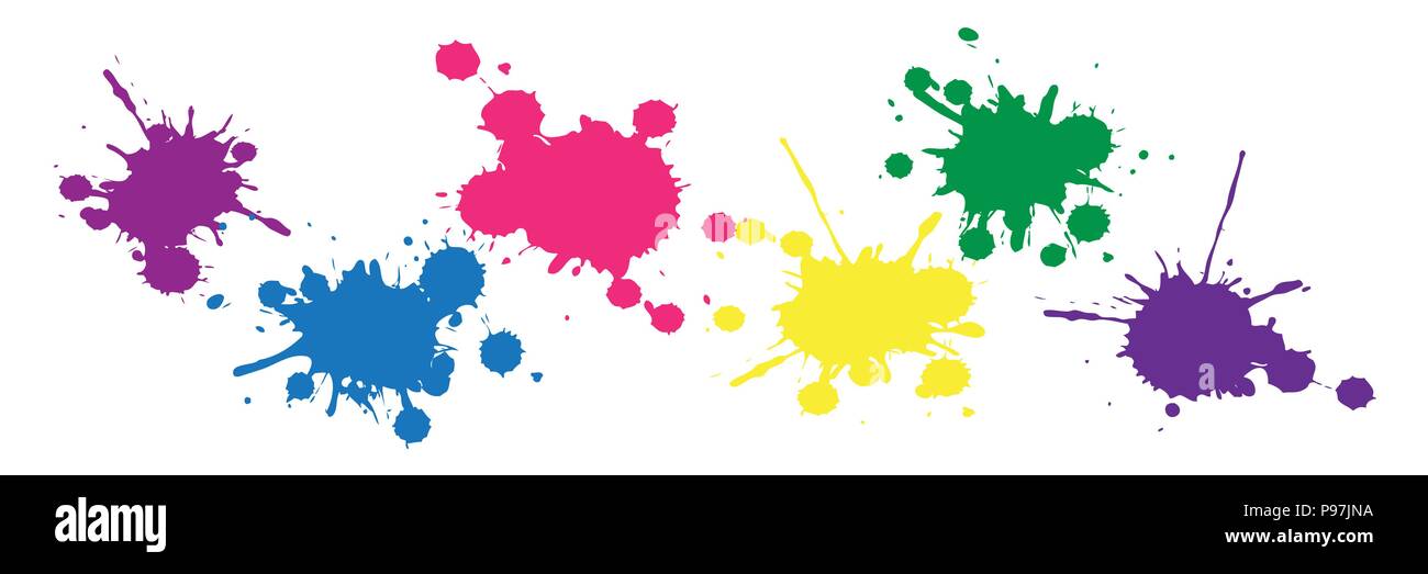Colorful ink blobs design Stock Vector Image & Art - Alamy