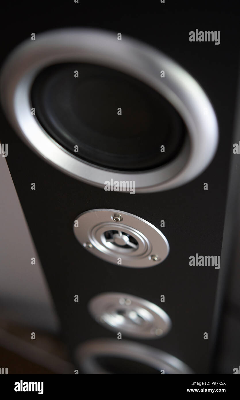 Black sound system Stock Photo - Alamy