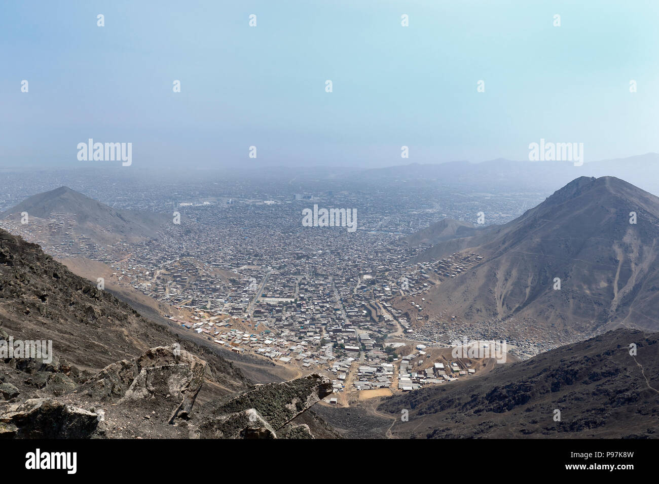 Urban disorder from a Lima district Stock Photo - Alamy
