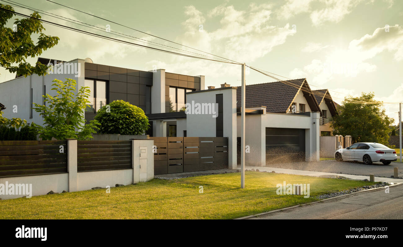 Beautiful house exterior Stock Photo - Alamy