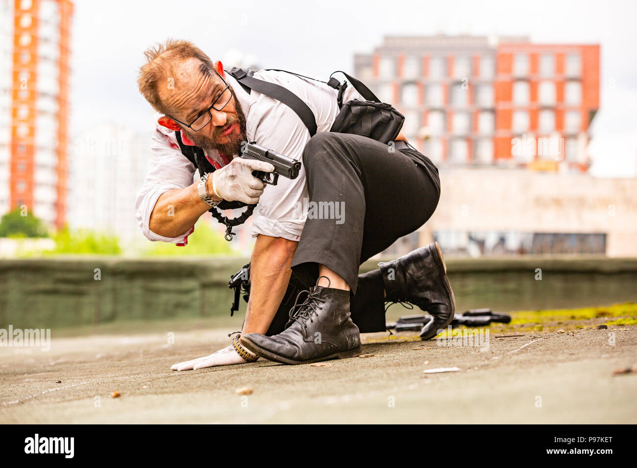 Battle movie shoot hi-res stock photography and images - Alamy