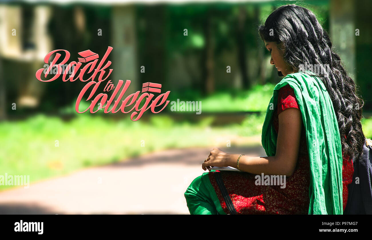 Indian / Asian College students preparing for examination Stock Photo ...