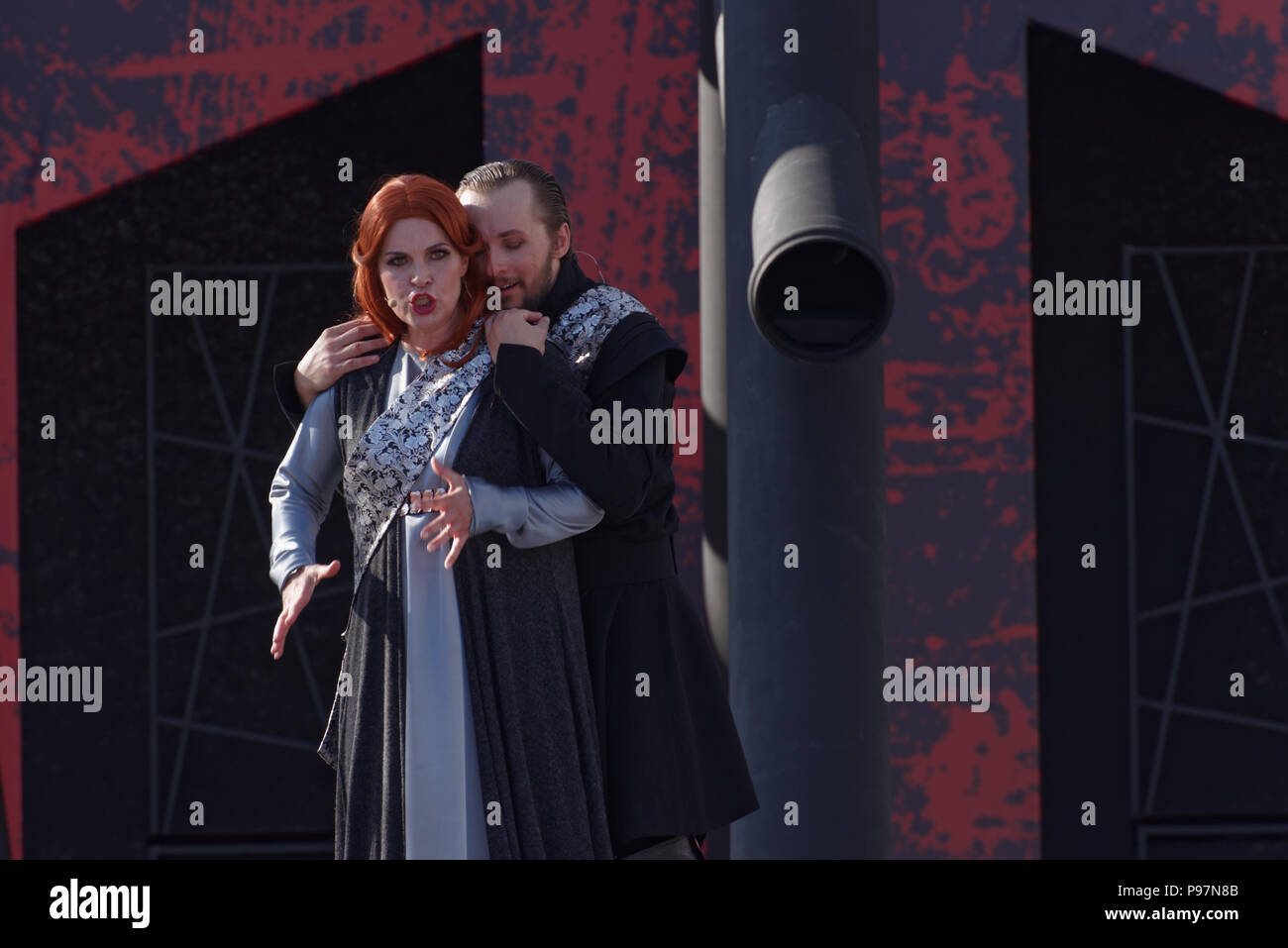 St. Petersburg, Russia - July 15, 2018: Dmitry Kondratiev as Macbeth ...