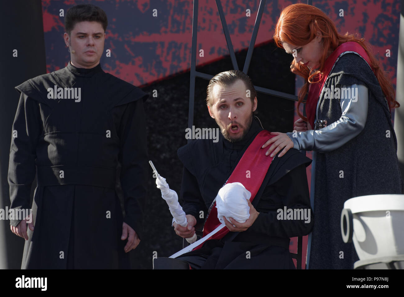 St. Petersburg, Russia - July 15, 2018: Dmitry Kondratiev as Macbeth ...