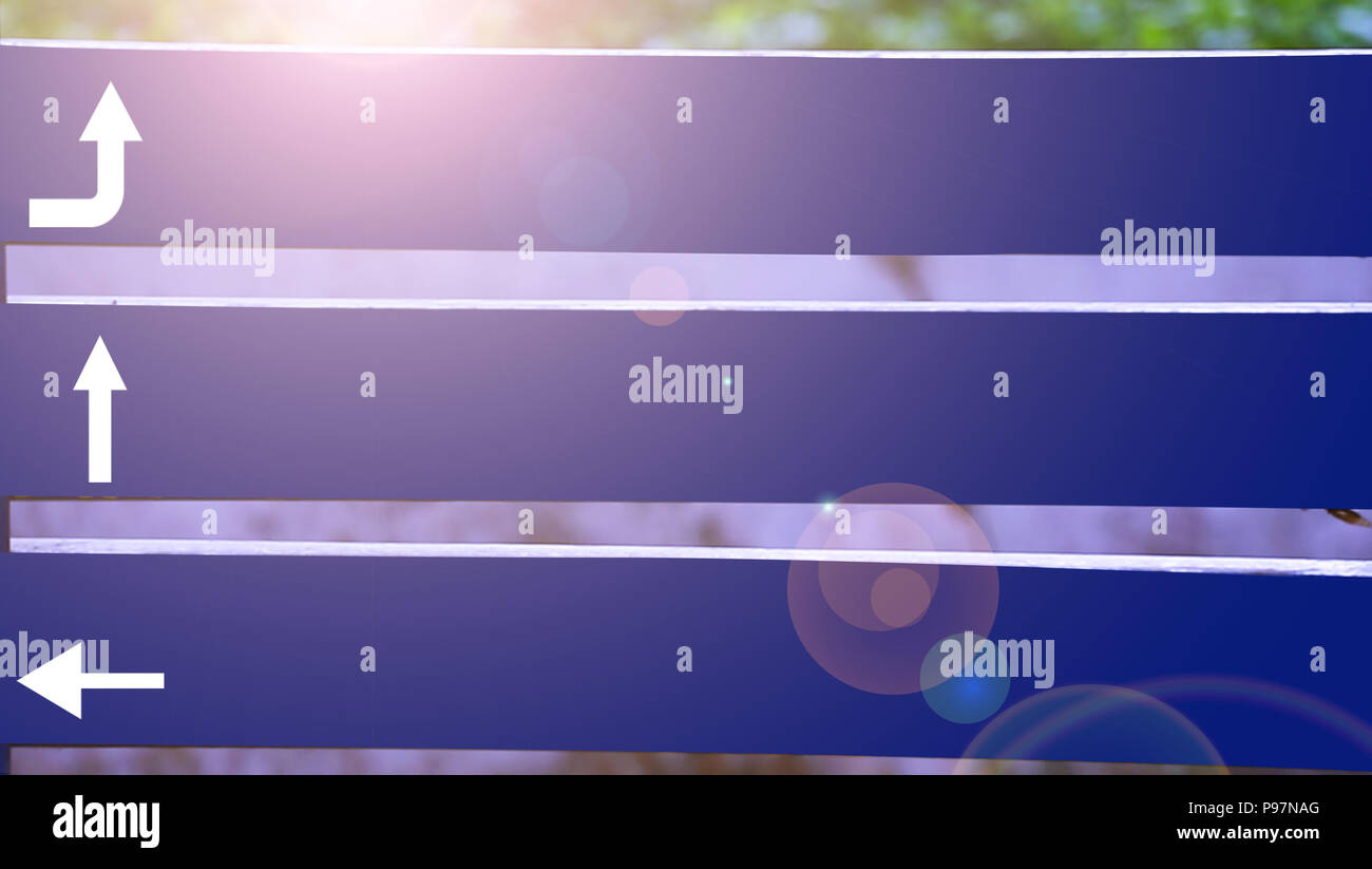 Blank directional signs in the park, direction sign with blank spaces ...