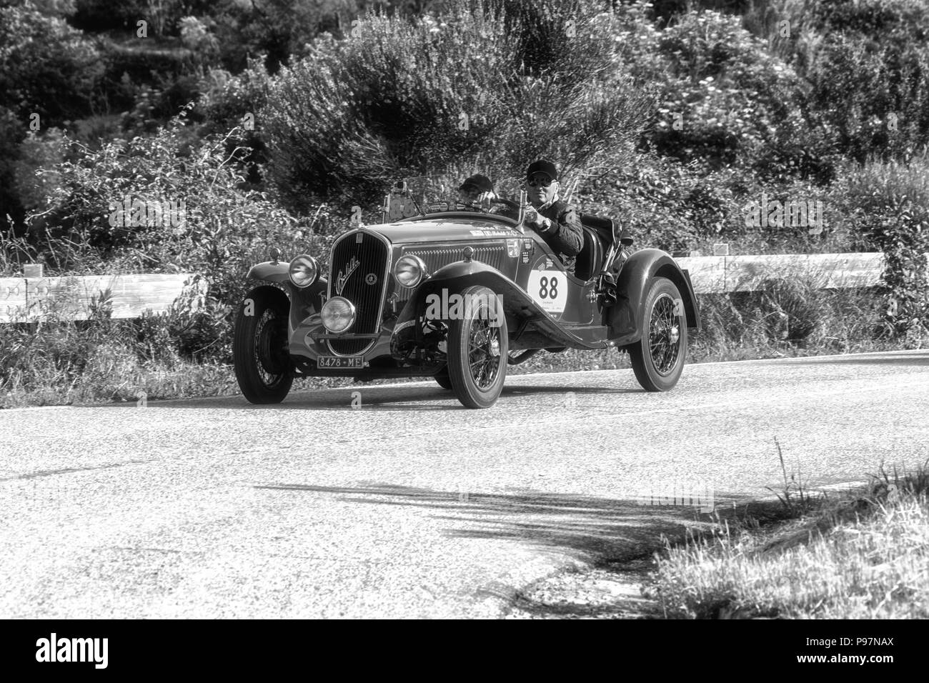 PESARO COLLE SAN BARTOLO , ITALY - MAY 17 - 2018 : ASTON MARTIN LE MANS ...