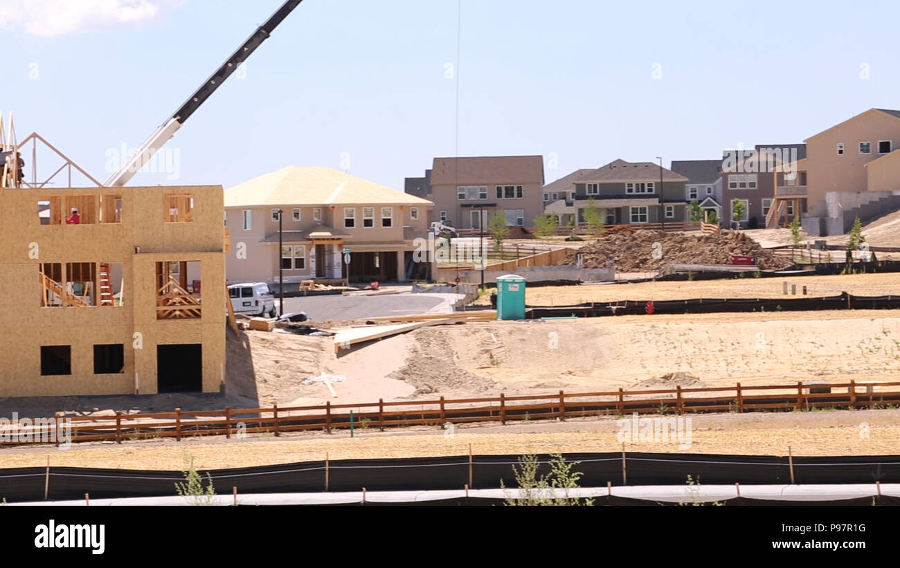 New construction of suburban neighborhood Stock Photo - Alamy