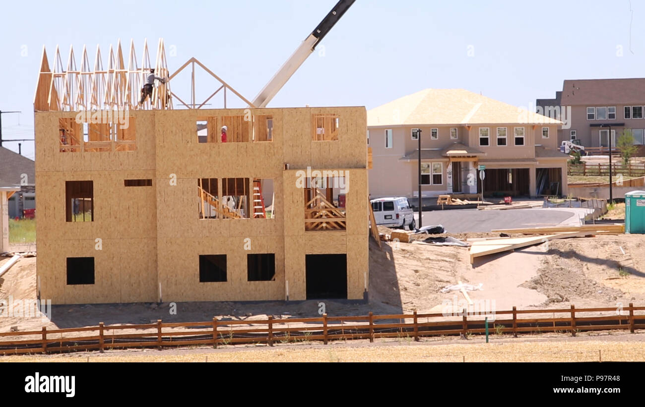 New construction of suburban neighborhood Stock Photo - Alamy