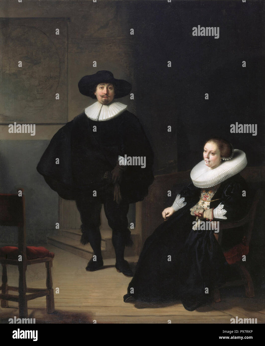 Lady and gentleman rembrandt hi-res stock photography and images - Alamy