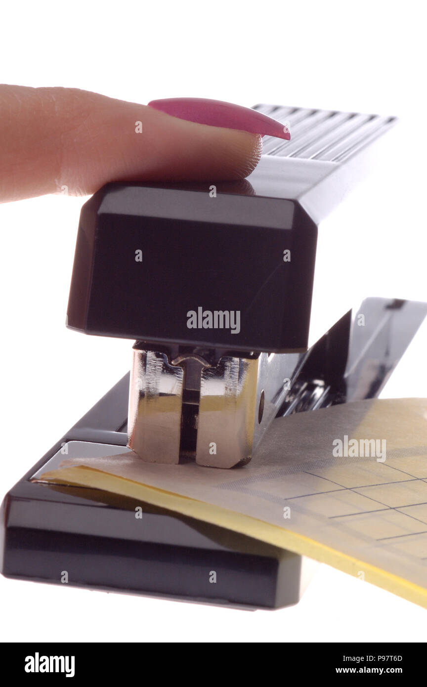 School stapler hi-res stock photography and images - Alamy