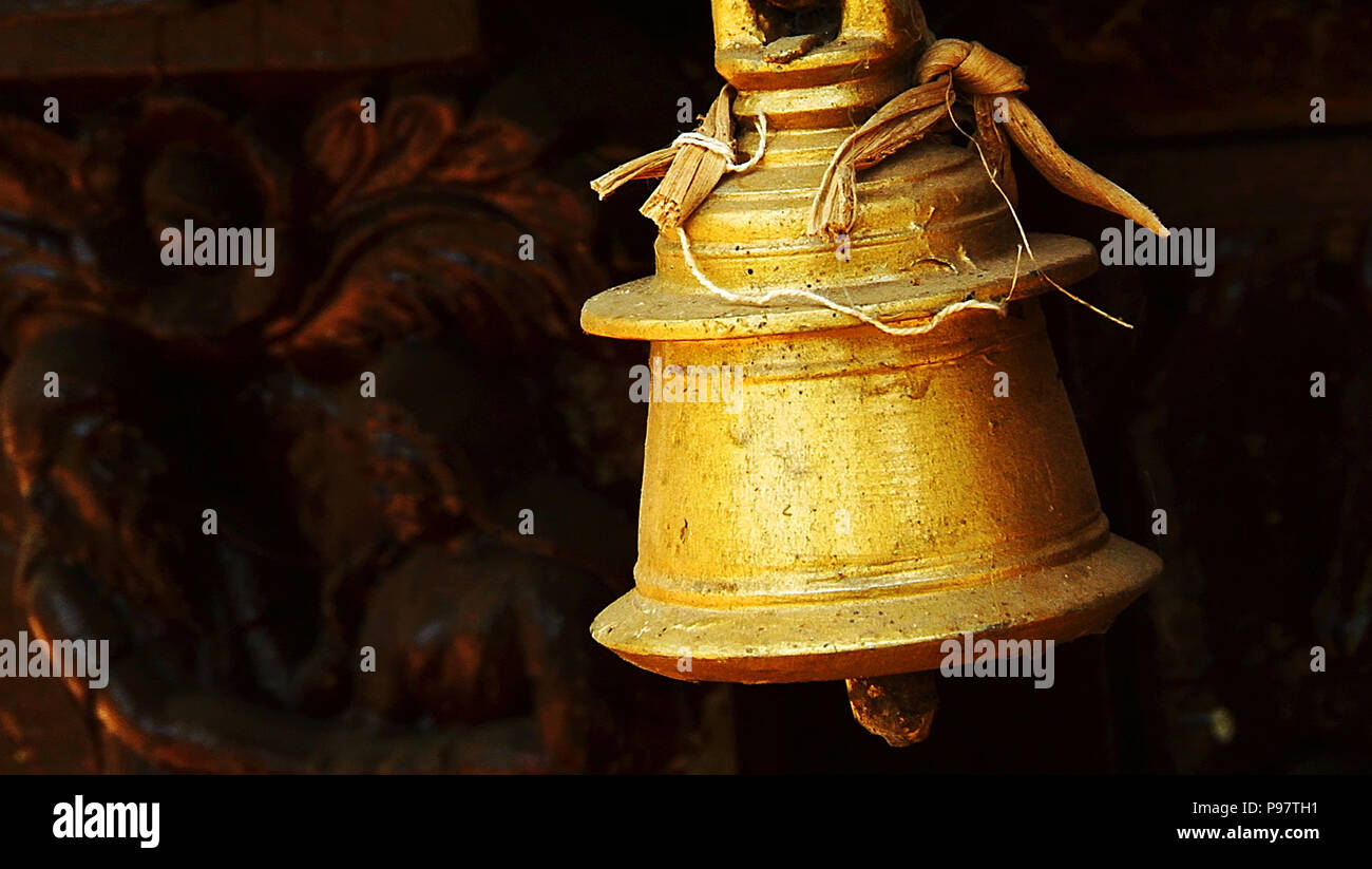 Hindu temple bells hanging hi-res stock photography and images - Alamy
