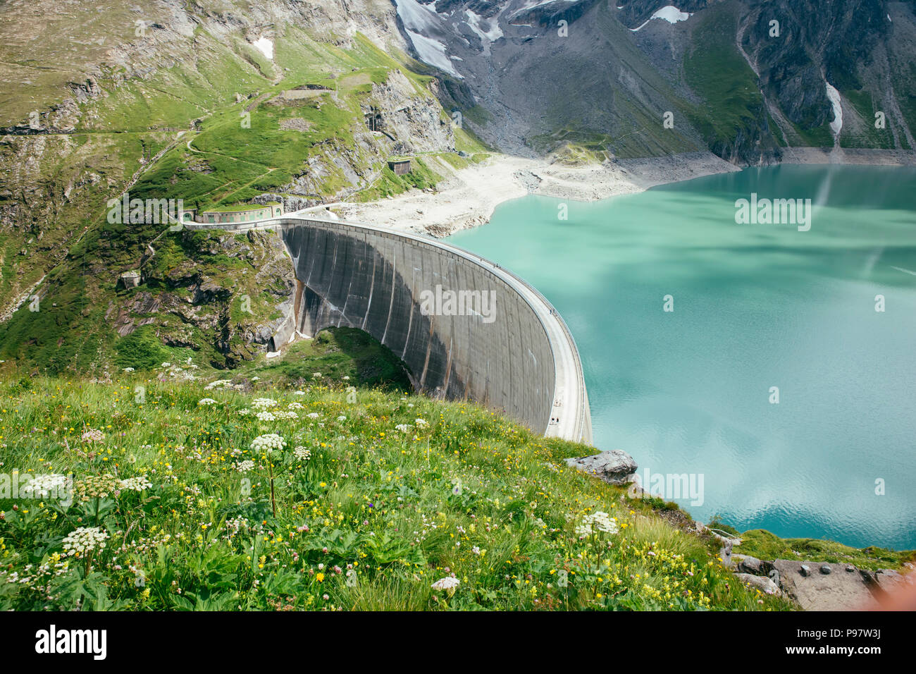 Kaprun, Mooserboden Stausee bei Zell am See, Salzburg, Österreich Stock ...