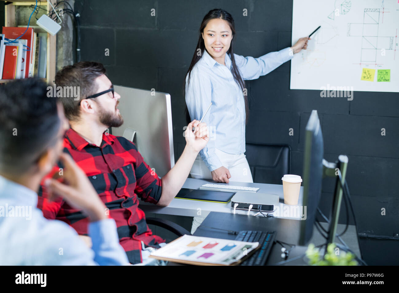 Creative Young People Planning Startup Projects Stock Photo - Alamy