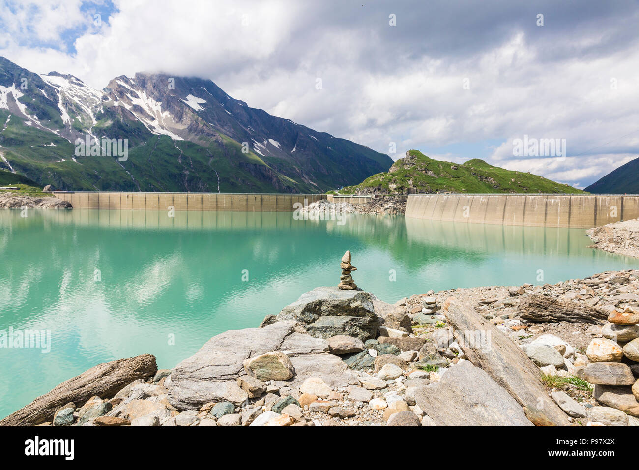 Kaprun, Mooserboden Stausee bei Zell am See, Salzburg, Österreich Stock ...