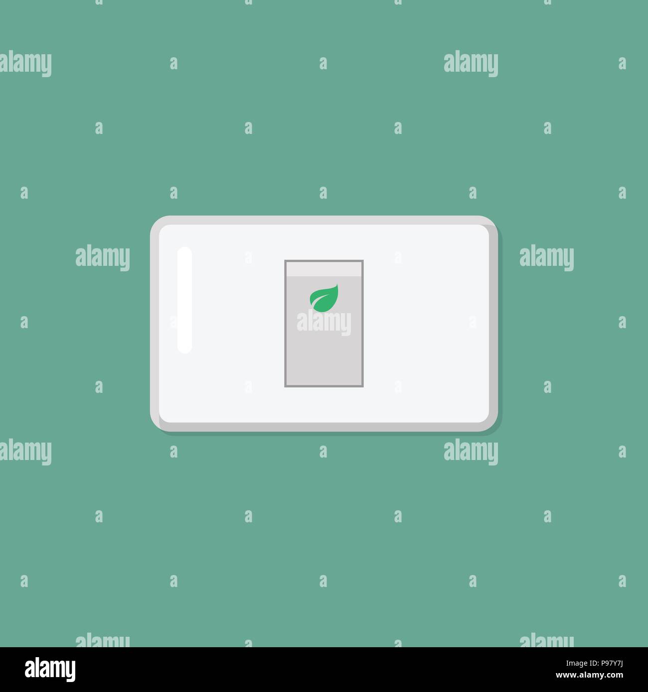 Electronic switch isolated on background. Vector illustration Stock ...
