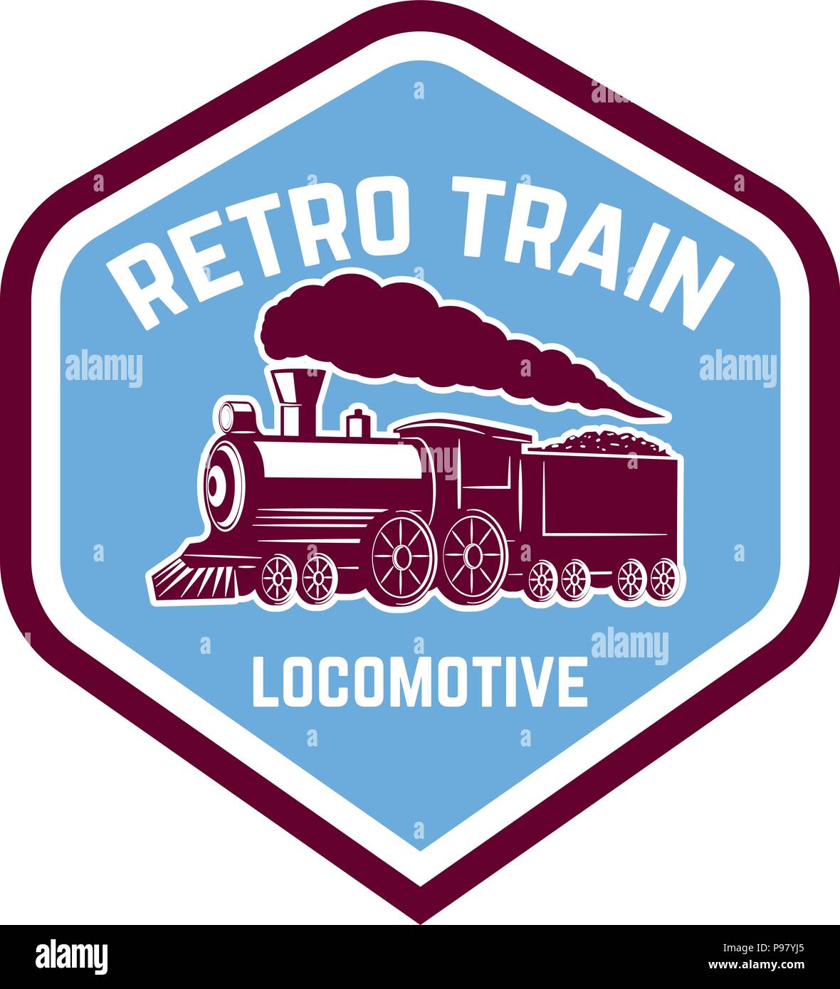 Vintage Train Logo Classic Train Logo