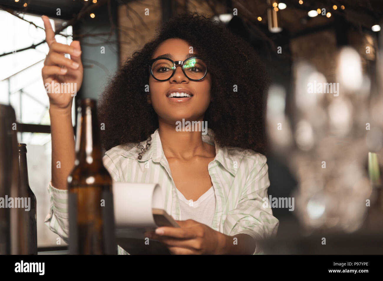 Placing order hi-res stock photography and images - Alamy