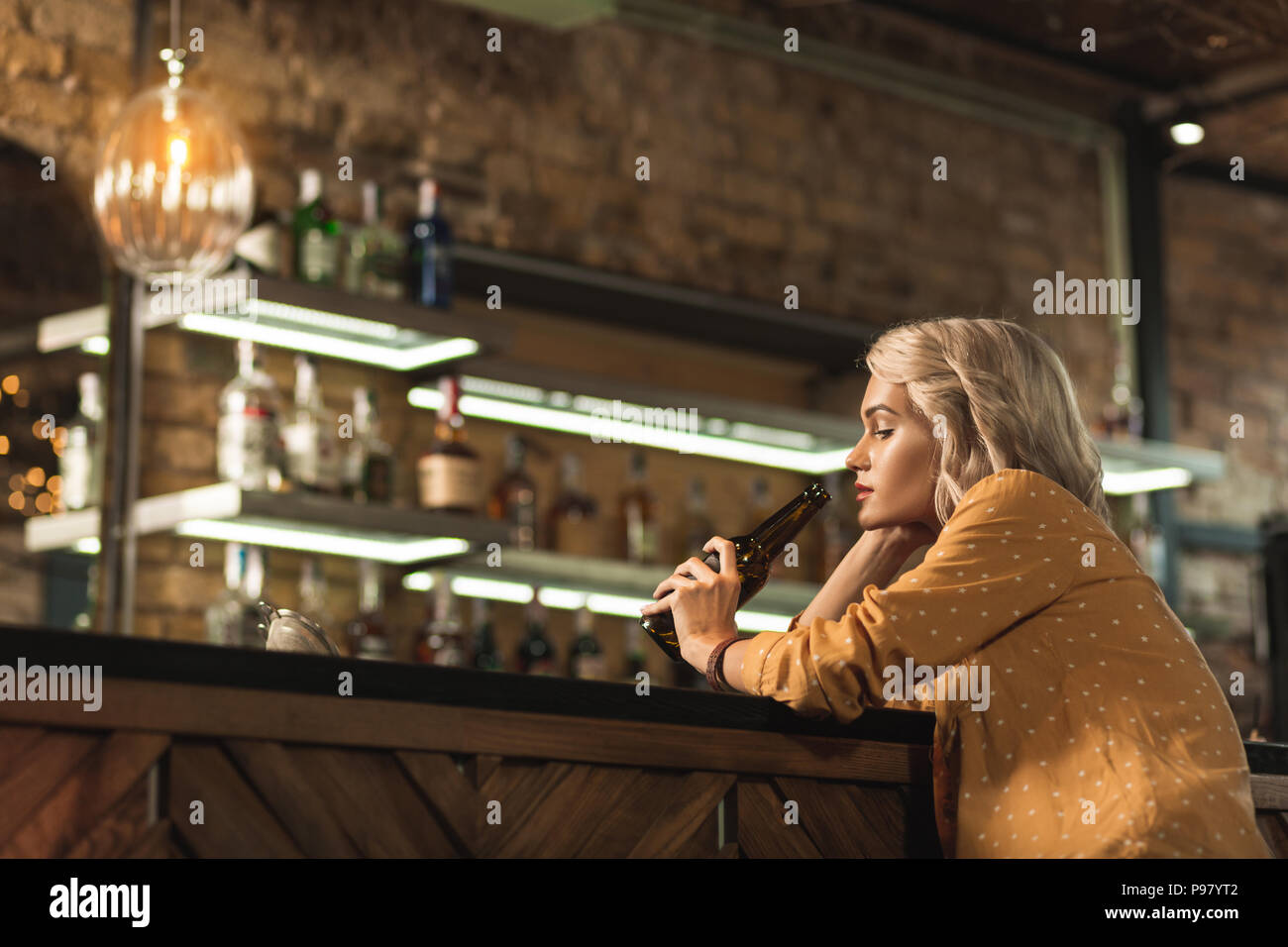 Drunk woman bar hi-res stock photography and images - Alamy