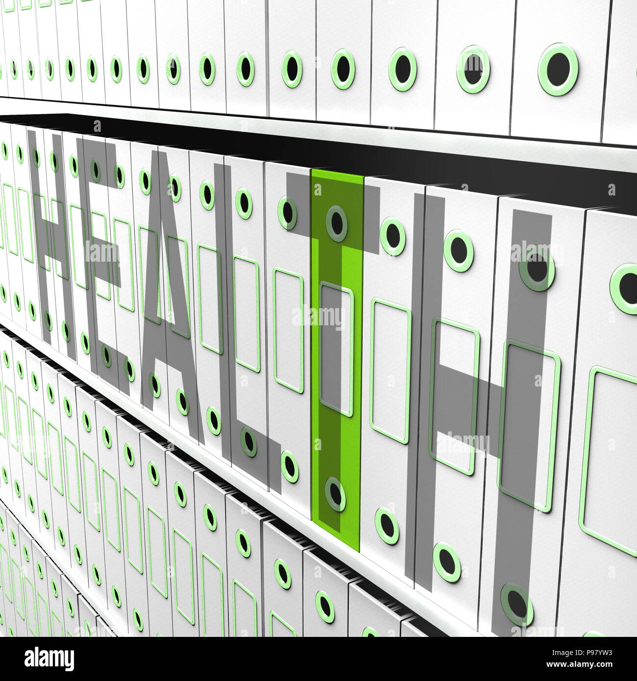 Big Data Health Medical Database 3d Rendering Shows Biomedical Bigdata ...