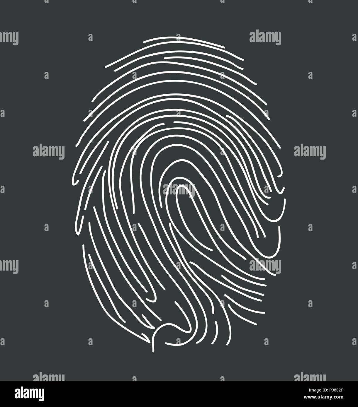 Fingerprint icon. Simple vector illustration Stock Vector Image & Art ...