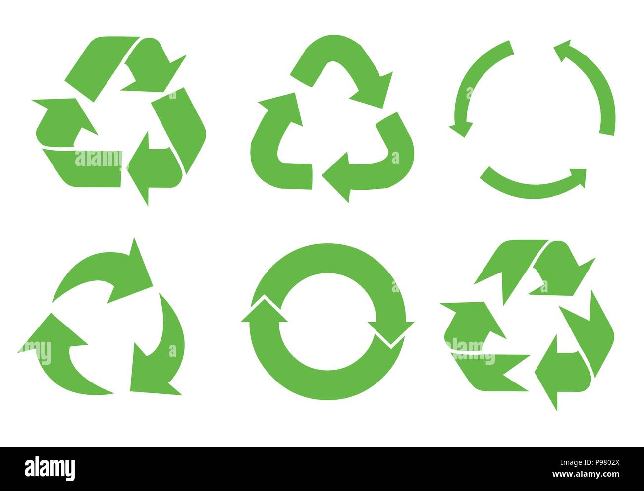 Vector recycle signs Stock Vector Image & Art - Alamy
