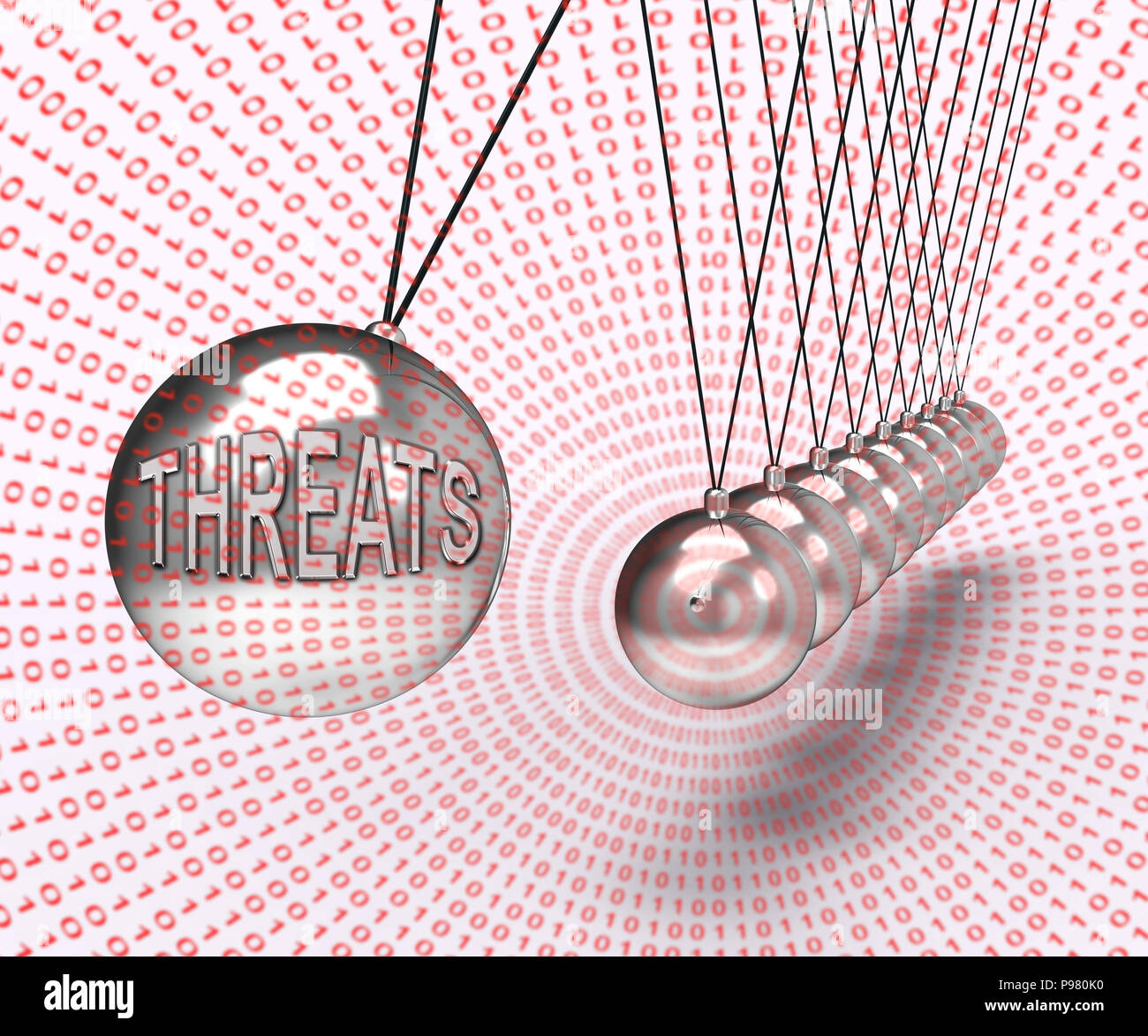 Cybersecurity Threats Cyber Crime Risk 3d Rendering Shows Criminal Data ...