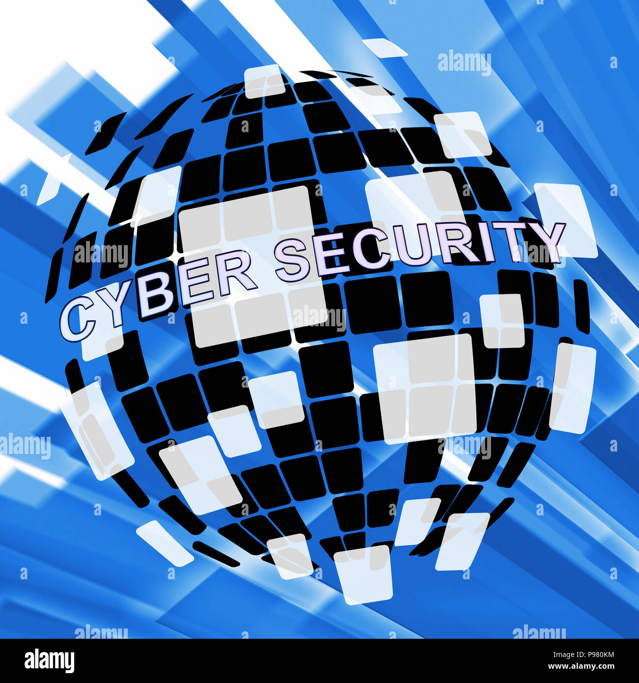 Cybersecurity Threats Cyber Crime Risk 3d Illustration Shows Criminal ...