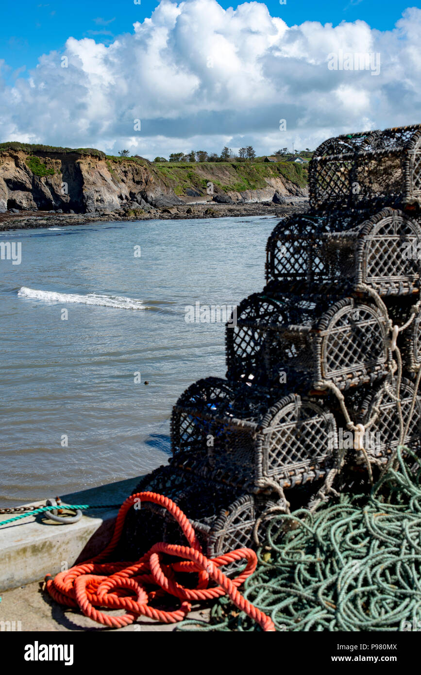 Boat Strand Beach Harbour Knockane Stock Photo - Alamy