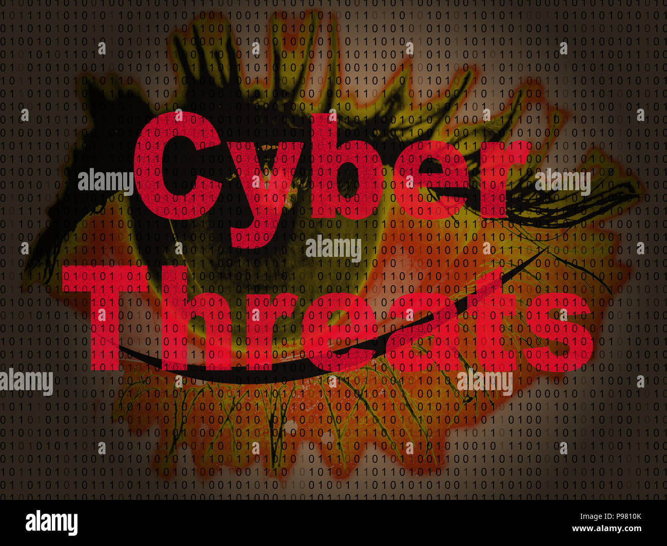 Cybersecurity Threats Cyber Crime Risk 2d Illustration Shows Criminal ...