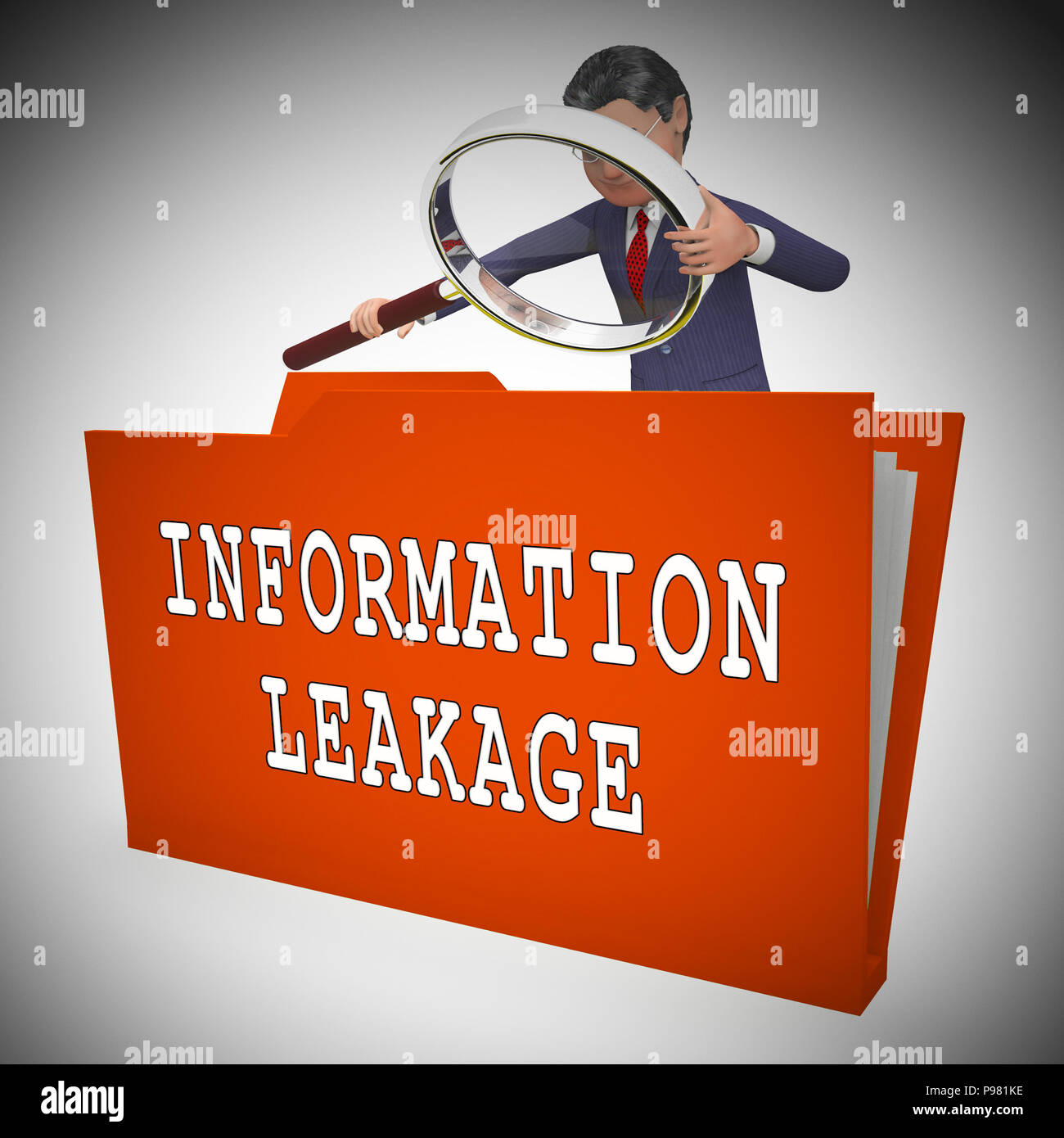 Information Leakage Unprotected Digital Flow 3d Rendering Shows Loss Of ...