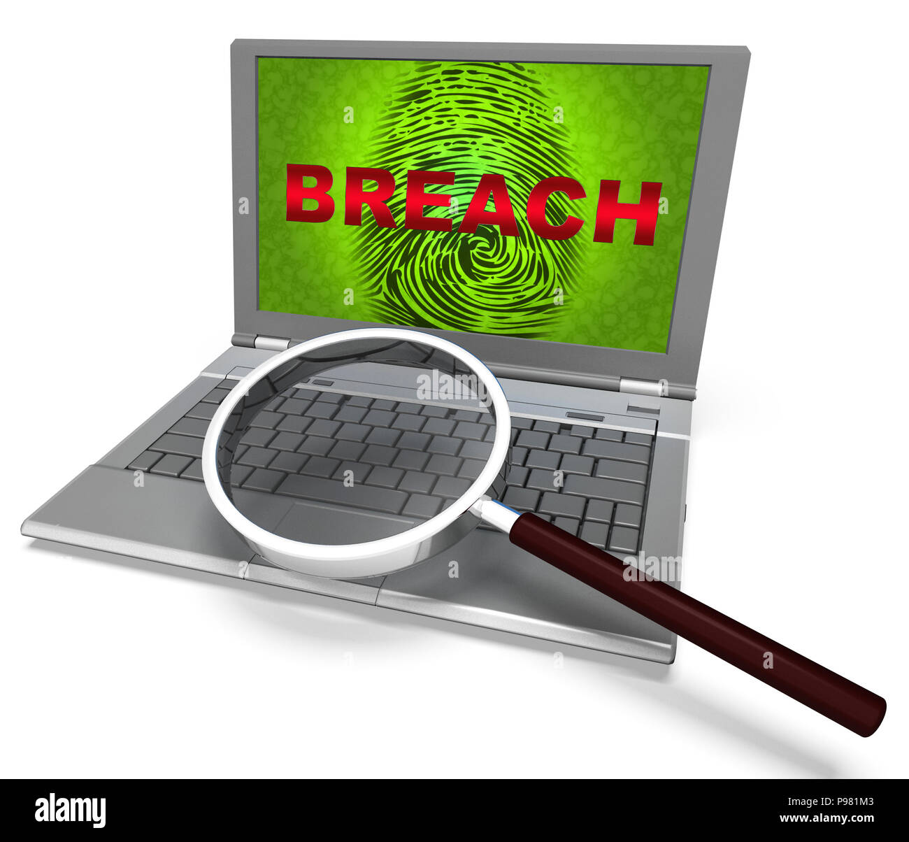 Cybersecurity warning Cut Out Stock Images & Pictures - Alamy