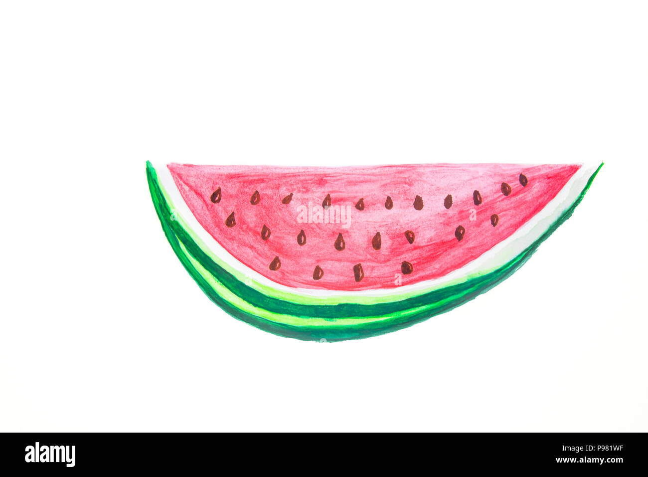 Simple hand drawn slice Cut Out Stock Images & Pictures - Alamy