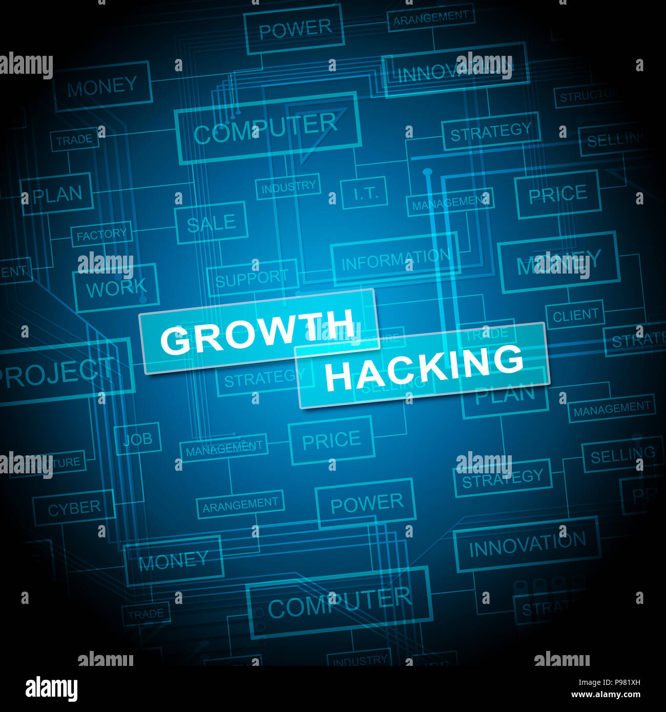 Growth Hacking Website Improvement Tactics 2d Illustration Shows ...