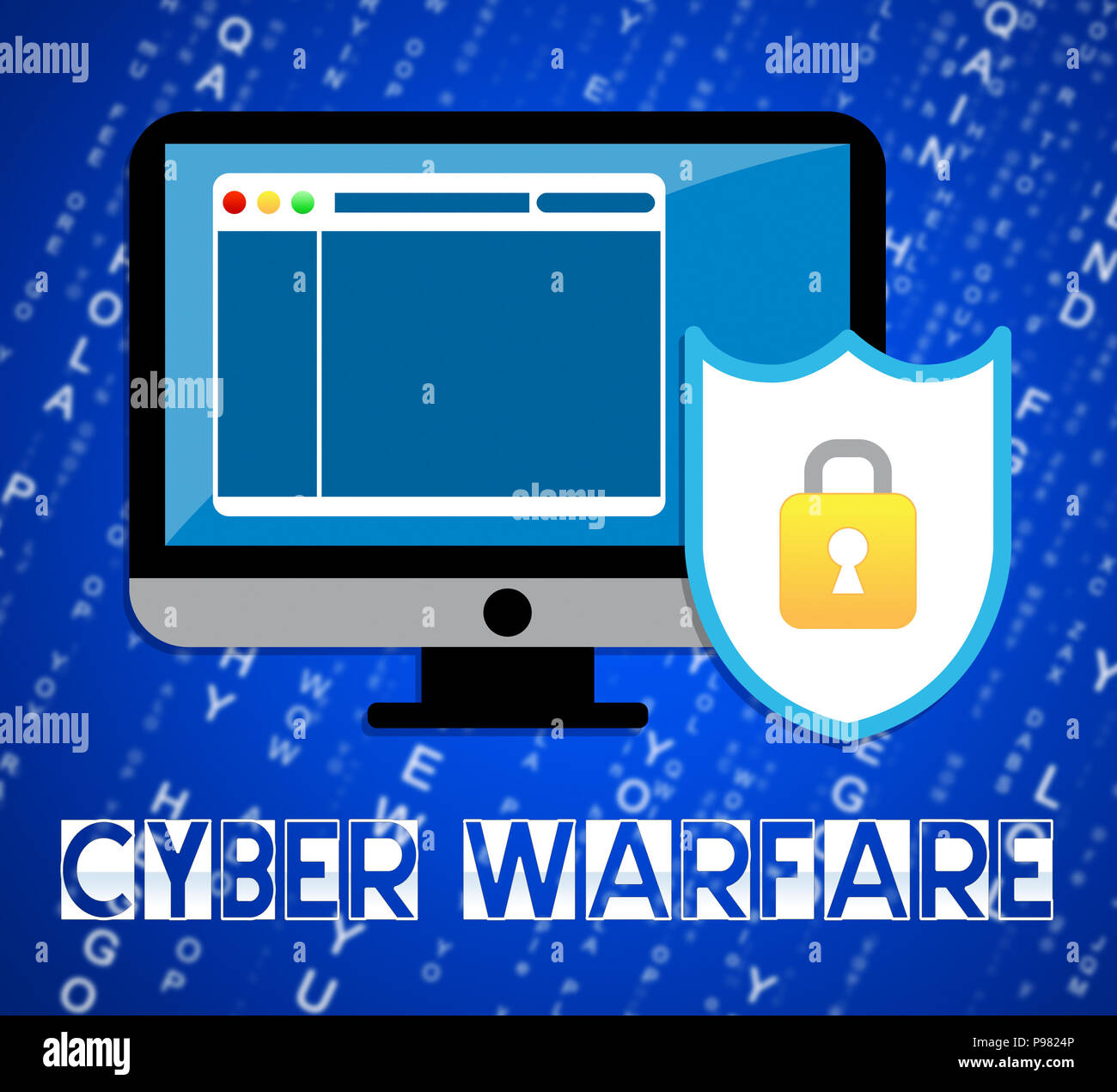 Cyber warfare army illustration hi-res stock photography and images - Alamy