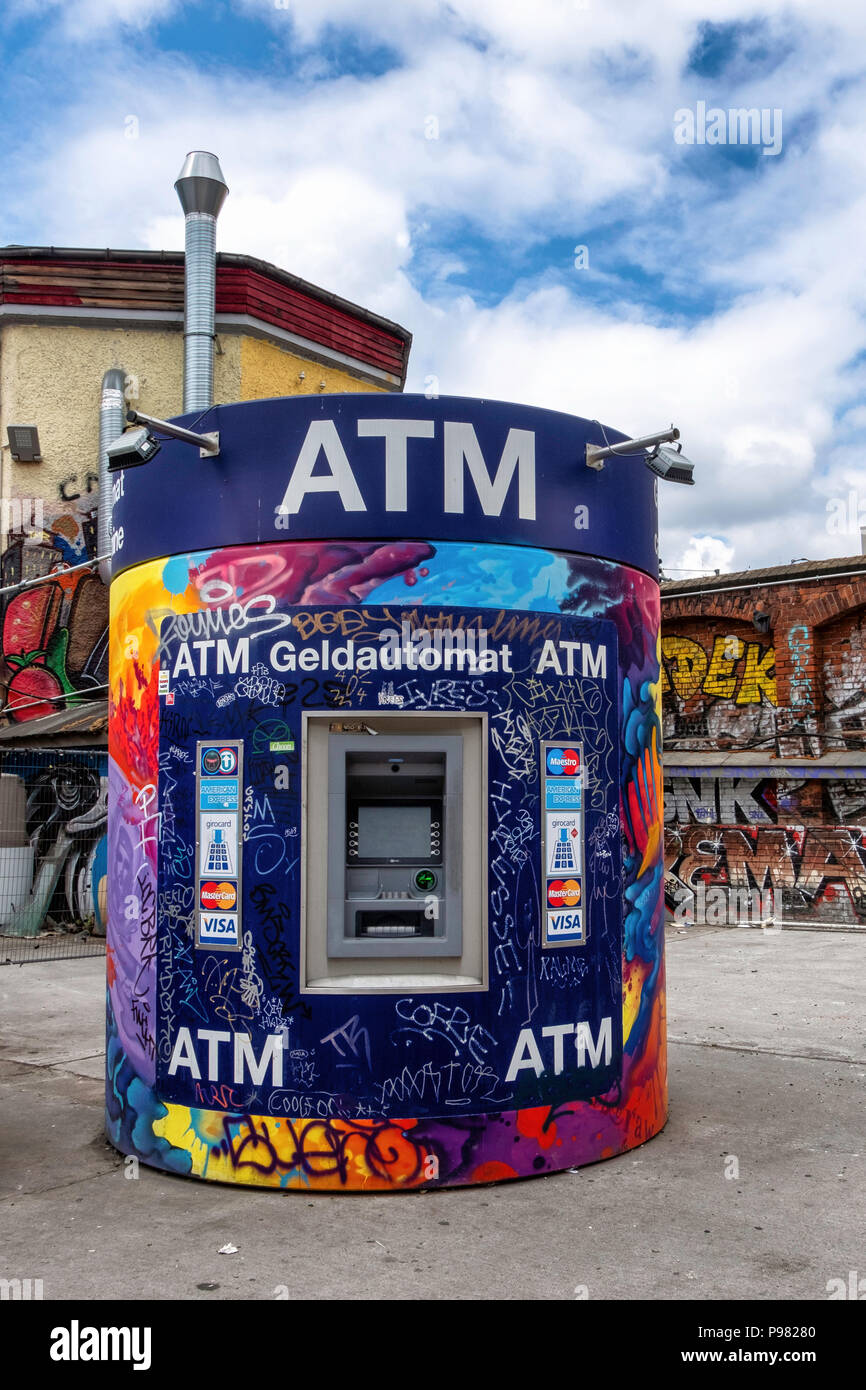 Colourful free standing atm hi-res stock photography and images - Alamy