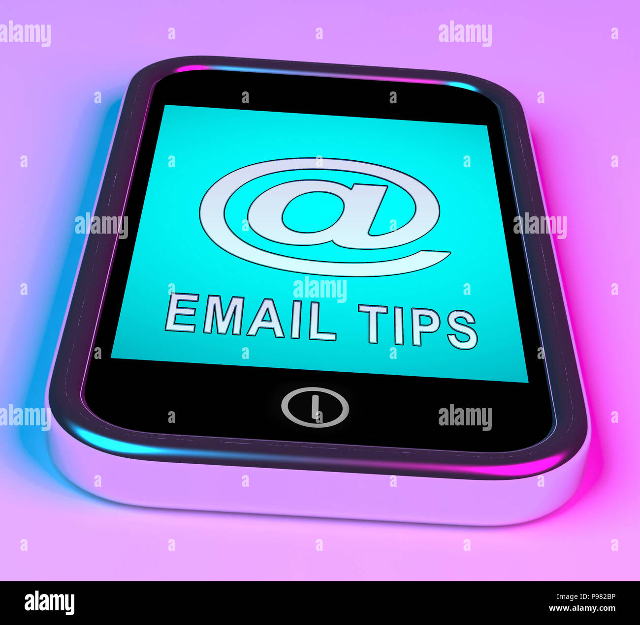 Email Tips Online Postal Solution 3d Rendering Shows Suggestions And ...