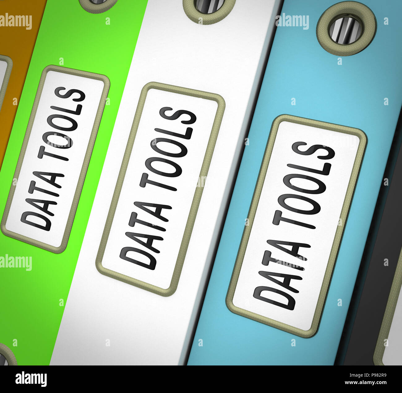 Big Data Tools Digital Toolbox 3d Rendering Shows Mainframe Computing ...