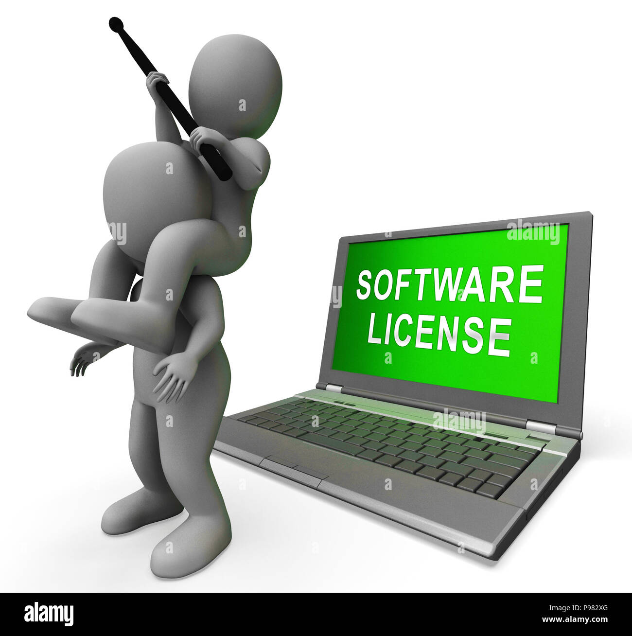 Software License Certified Application Code 3d Rendering Means ...