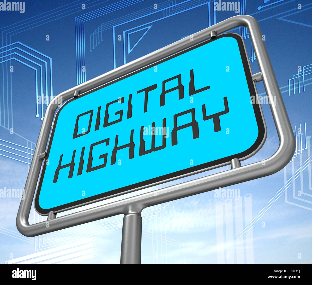 Digital highway hi-res stock photography and images - Alamy