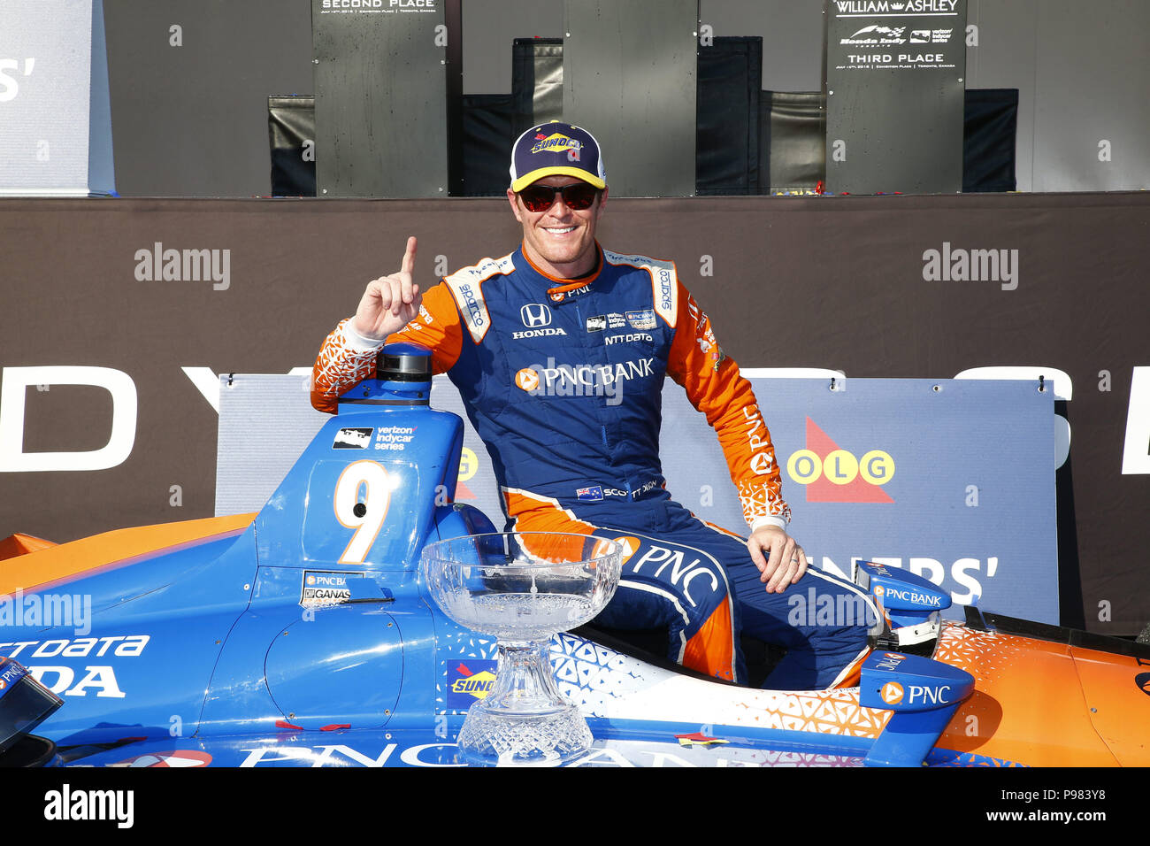 Toronto, Ontario, Canada. 15th July, 2018. SCOTT DIXON (9) of New ...