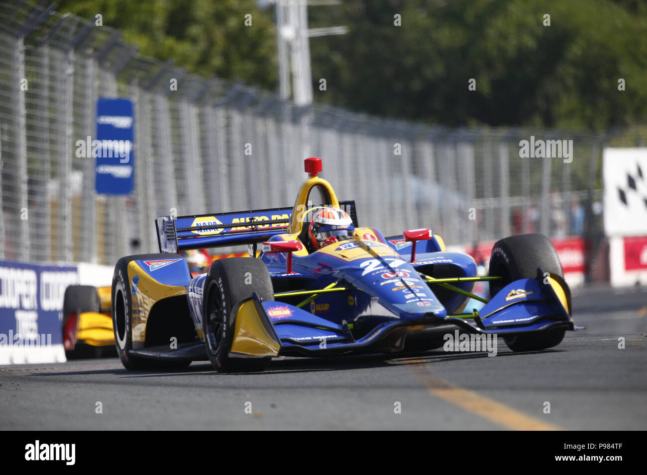 Toronto, Ontario, Canada. 15th July, 2018. ALEXANDER ROSSI (27) of the ...