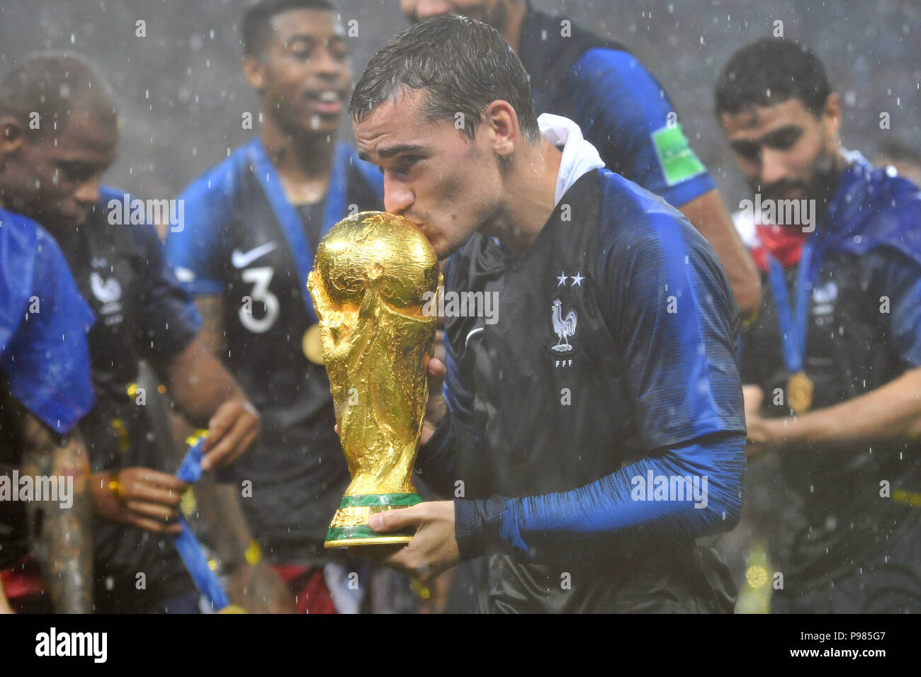 Moscow, Russland. 15th July, 2018. Antoine GRIEZMANN (FRA), with the ...