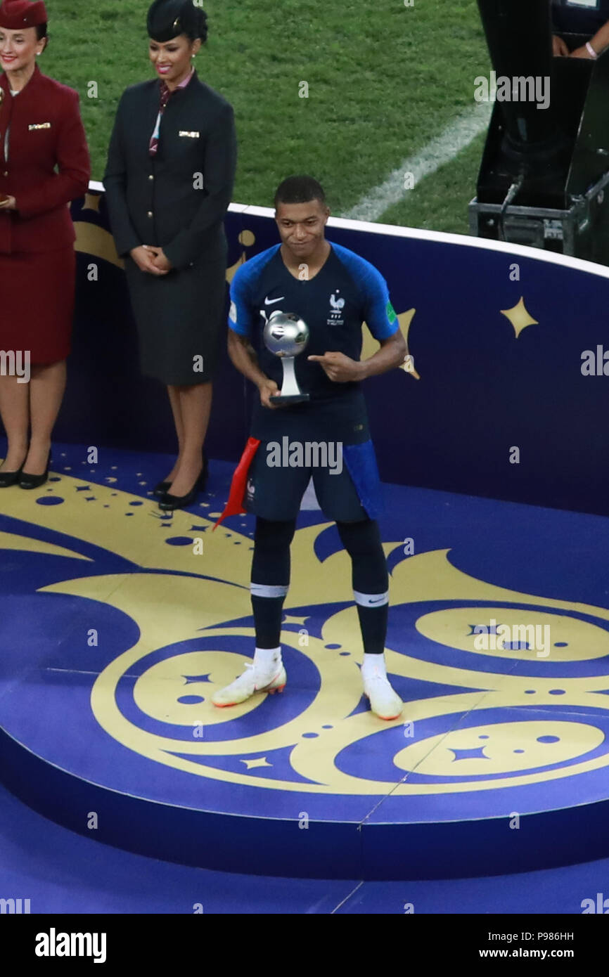 Kylian mbappe world cup trophy hi-res stock photography and images - Alamy