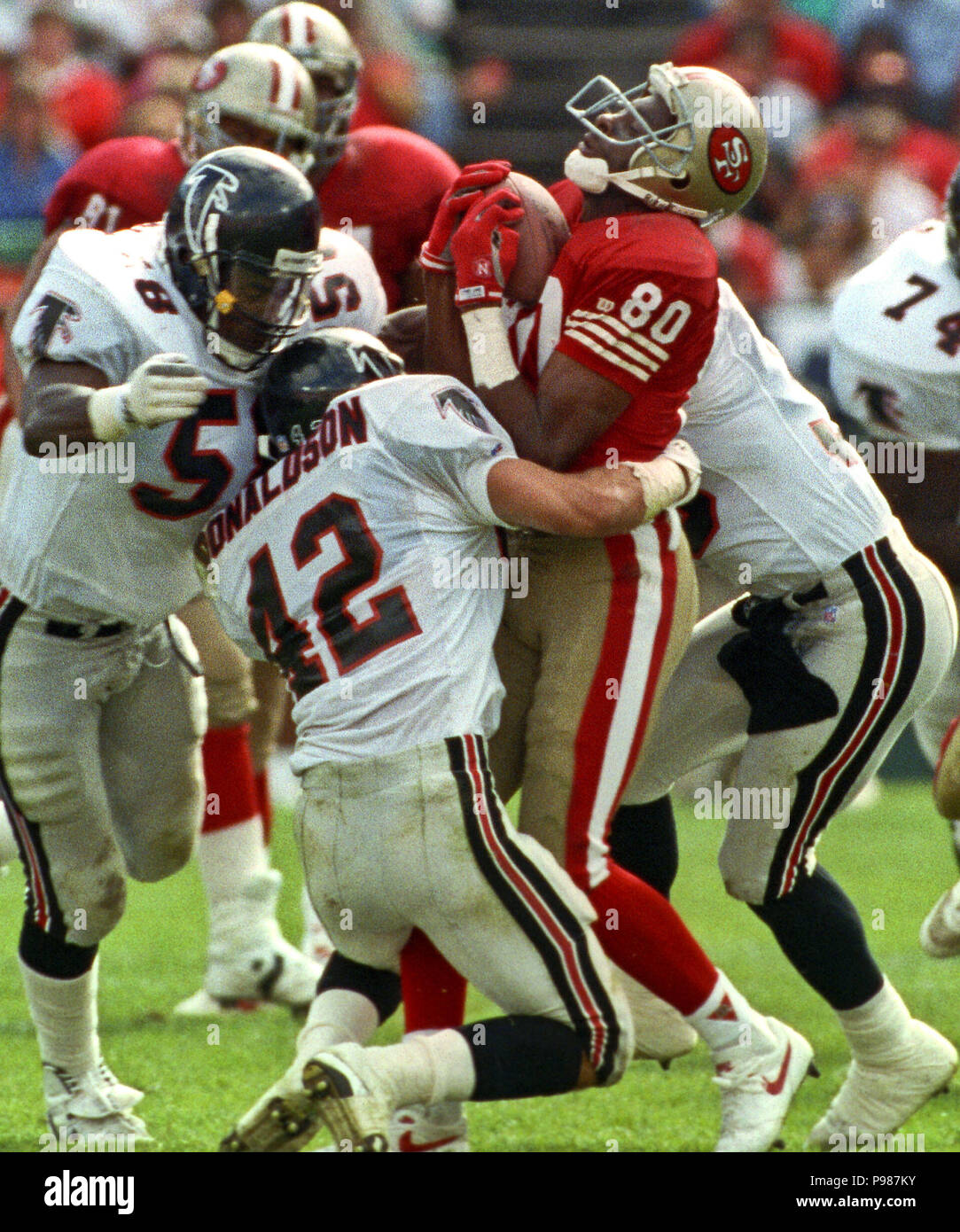 San Francisco, California, USA. 18th Oct, 1992. San Francisco 49ers vs ...