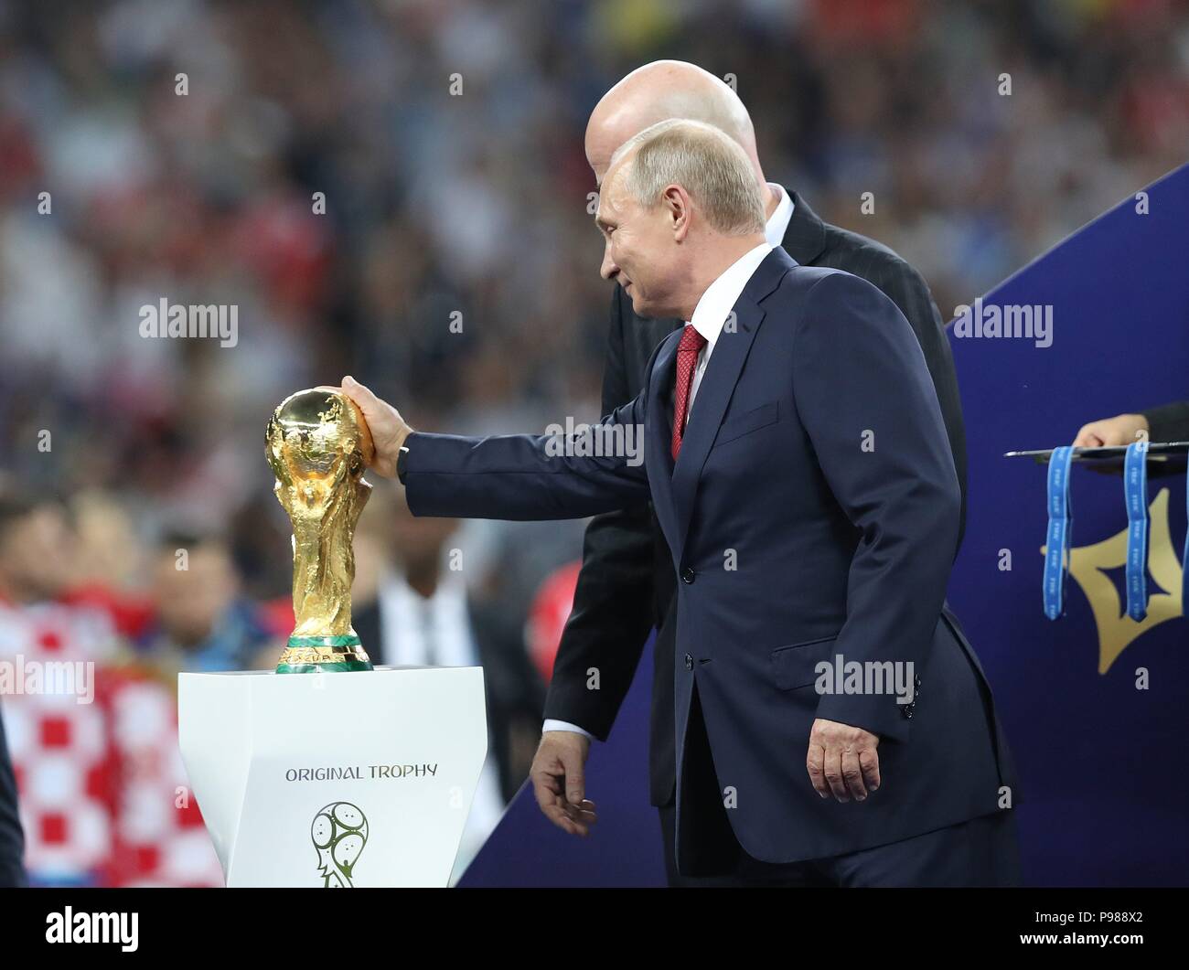 Putin world cup trophy hi-res stock photography and images - Alamy