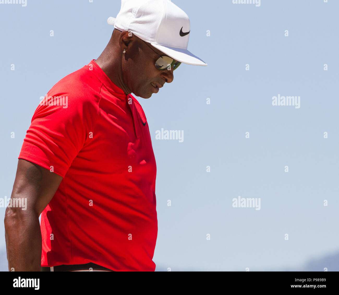 Stateline, Nevada, USA. 15th July, 2018. Hall of Fame wide receiver ...