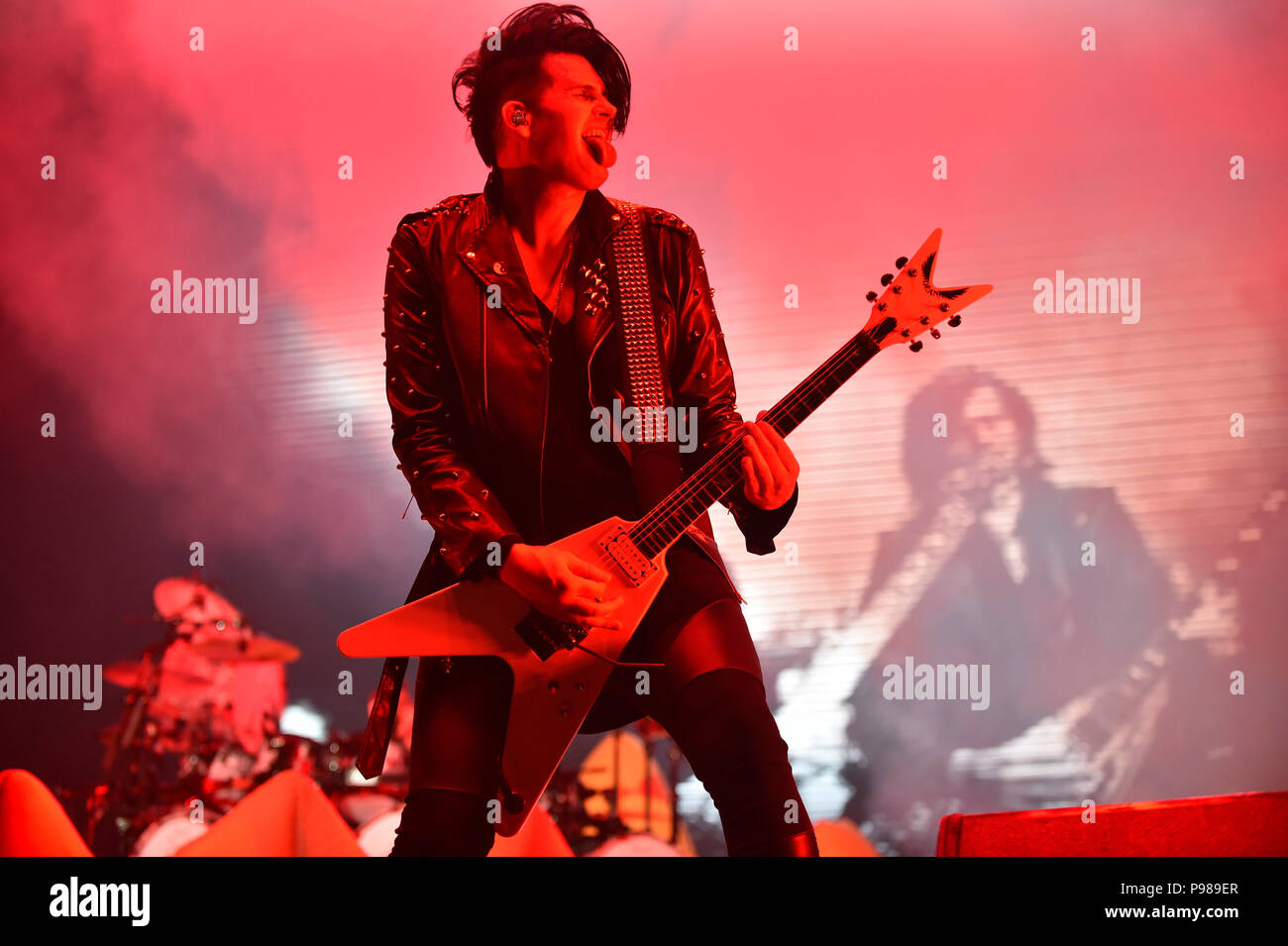 Vizovice, Czech Republic. 13th July, 2018. Guitarist SASCHA GERSTNER of ...