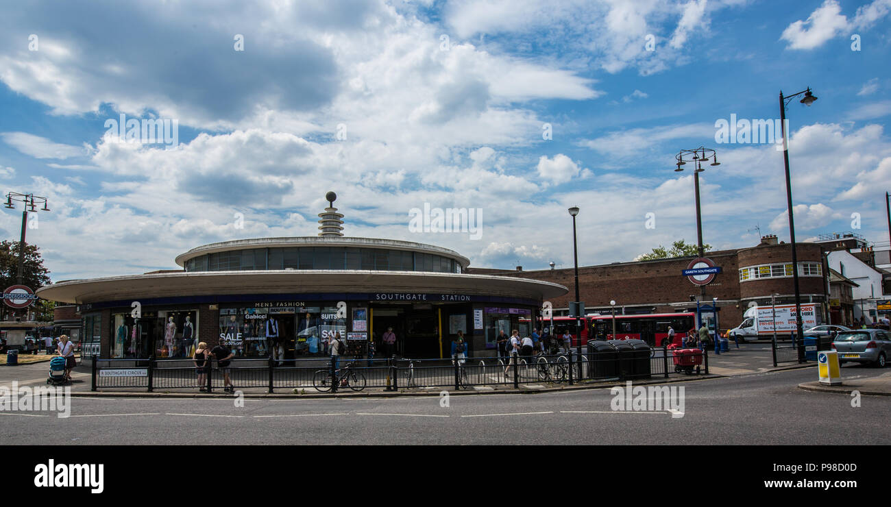 London, UK. 16th July 2018. Southgate Underground station renamed in ...