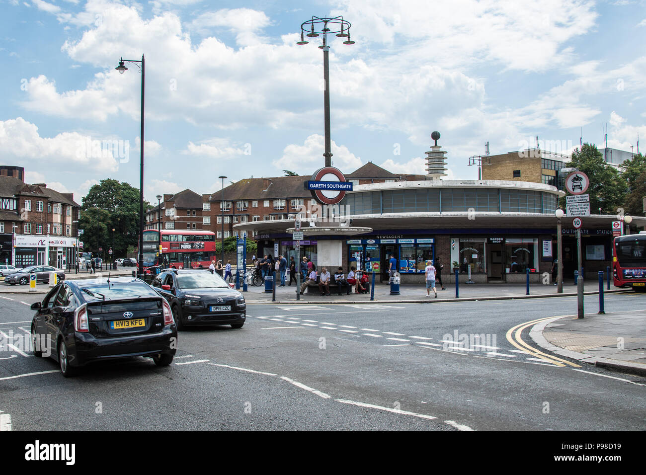 London, UK. 16th July 2018. Southgate Underground station renamed in ...