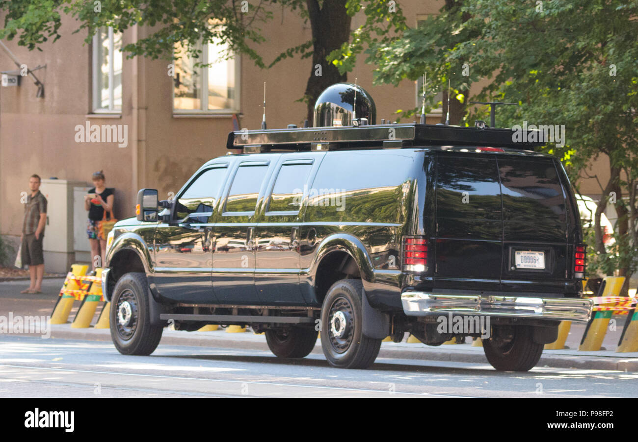 Helsinki, Finland. 16th July 2018. Special security vehicle of the ...